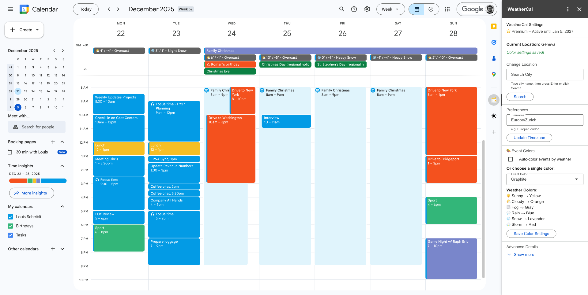 Add Weather to Google Calendar - WeatherCalendar.io